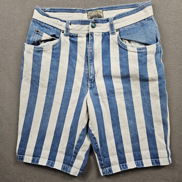 Zeppelin | Shorts | Zeppelin Denim Shorts Striped Vintage 9s Size 3 ...